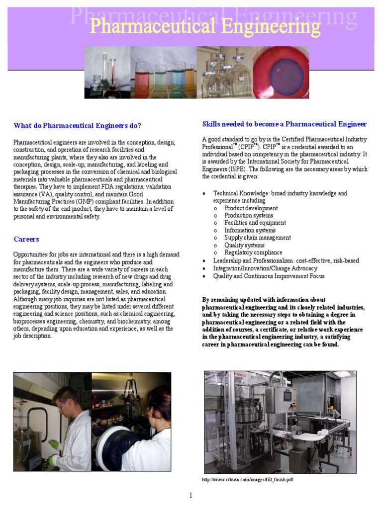 Pharmaceutical Engineering | PDF | Phases Of Clinical Research ...