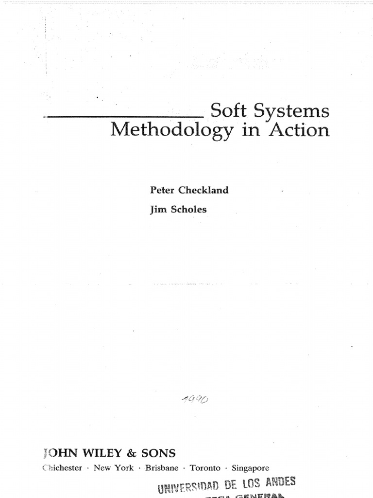 Checkland & Scholes. (1990) - The Developed Form of Soft Systems ...