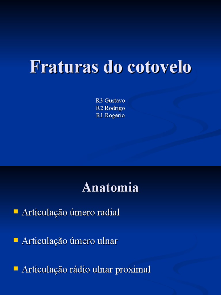 Anatomia Do Cotovelo | PDF | Cotovelo | Anatomia humana
