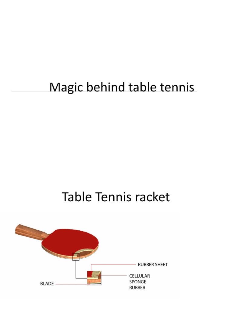 Table Tennis Presentation | PDF | Force | Friction