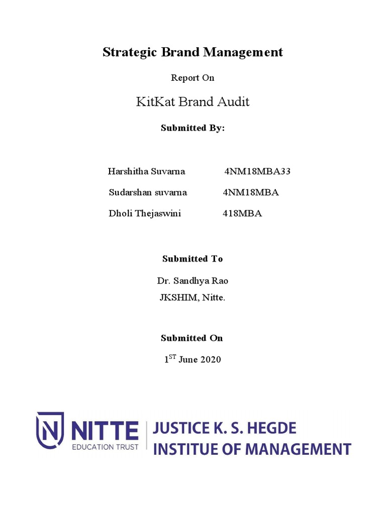 Brand Audit Report | PDF | Brand | Business Economics