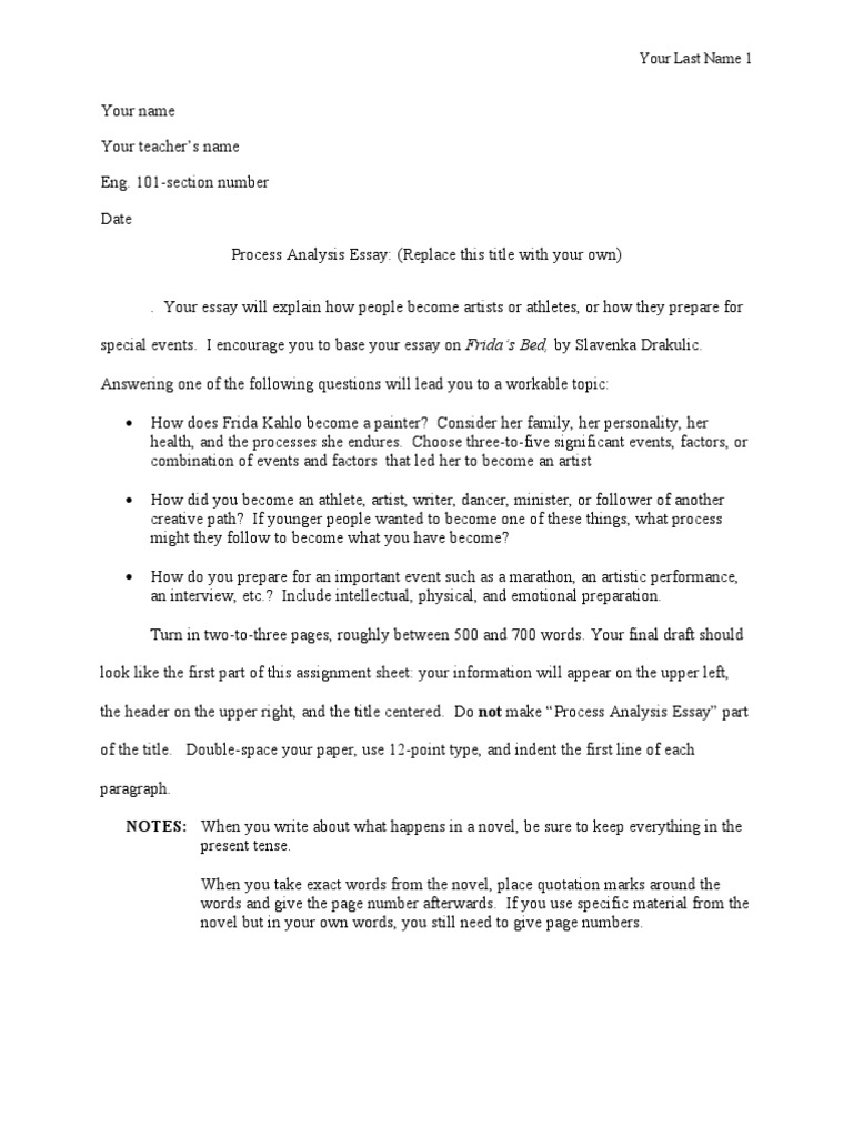 Fall 2010 Process Analysis | PDF | Essays | Syntactic Relationships