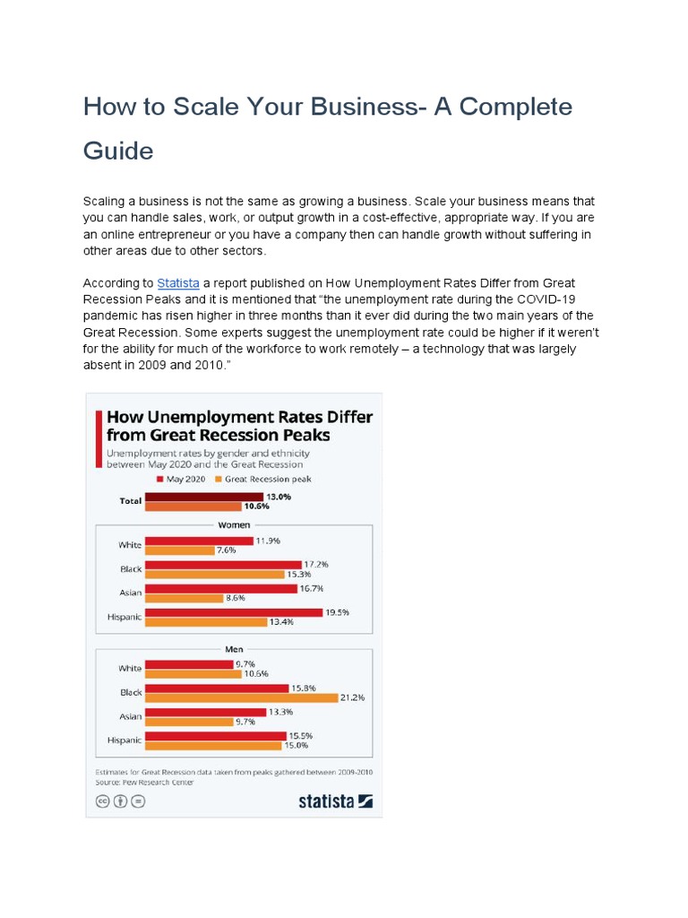 How To Scale Your Business - A Complete Guide | PDF | Sales ...