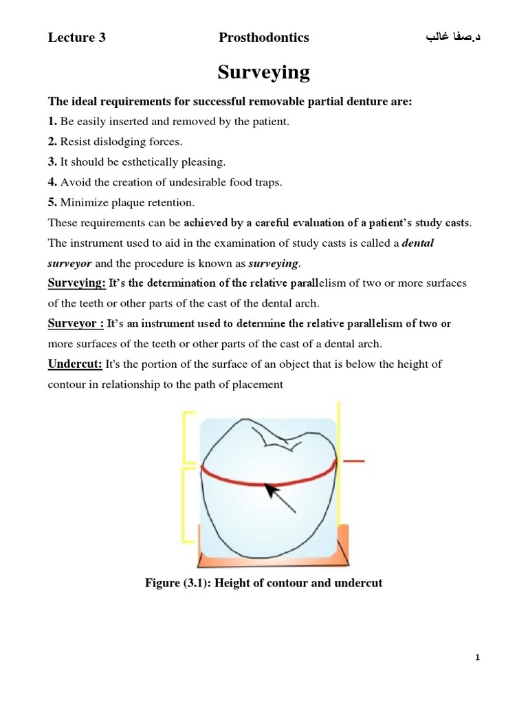 What Is RPD Surveying | PDF | Dentistry Branches | Medical Specialties