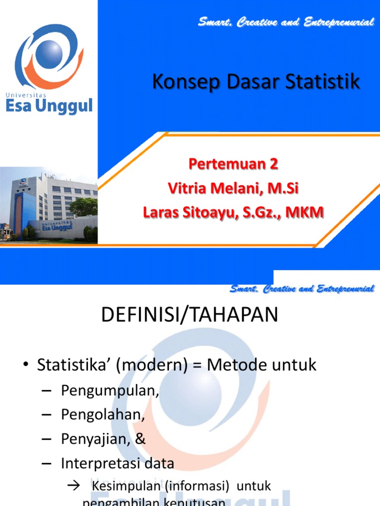 Dasar Statistik: Data dan Variabel | PDF
