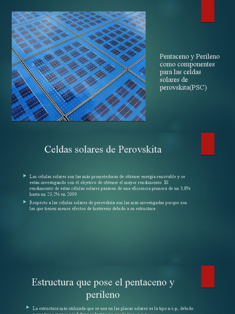 Pentaceno y Perileno | Descargar gratis PDF | Semiconductores | Química
