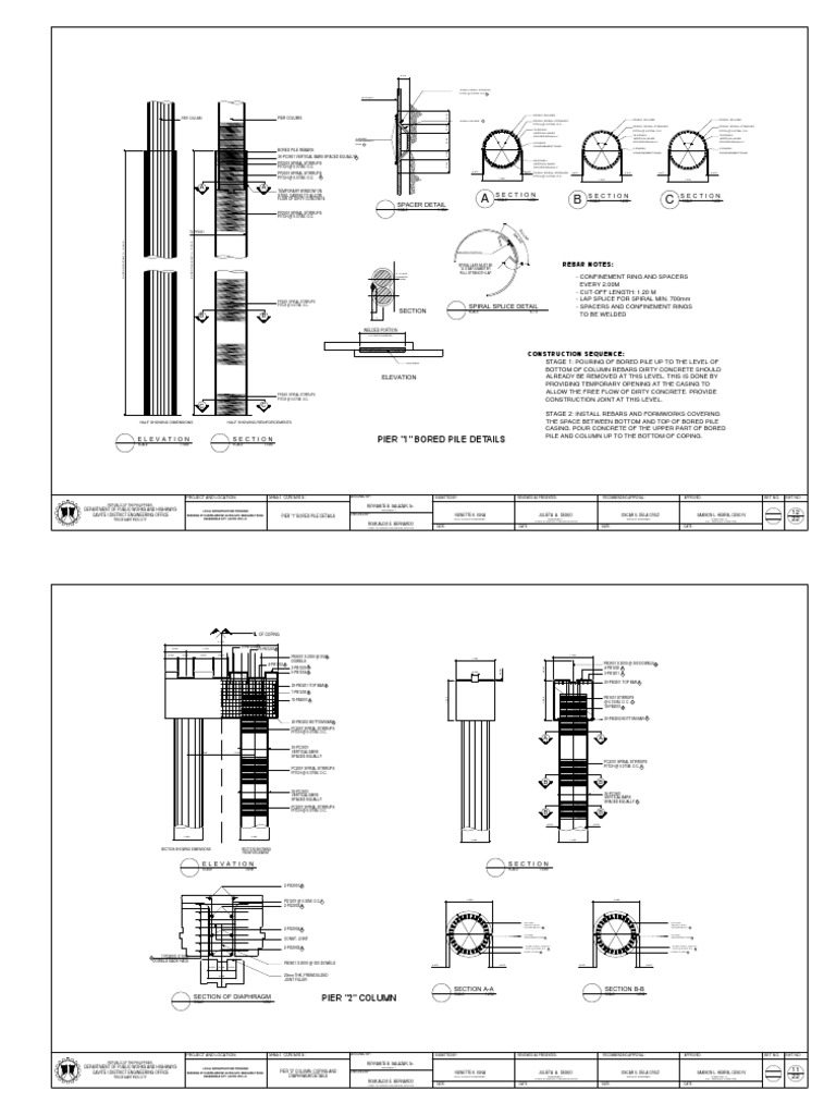 Silo - Tips - Pier 1 Bored Pile Details PDF | PDF | Deep Foundation ...