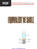 TP 3 M.D.C. L'équivalent de Sable | PDF | Matériaux de construction | Chimie