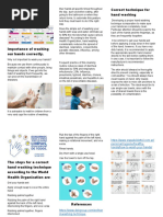 Proper Hand Washing Steps Guide | PDF | Hand Washing | Hand