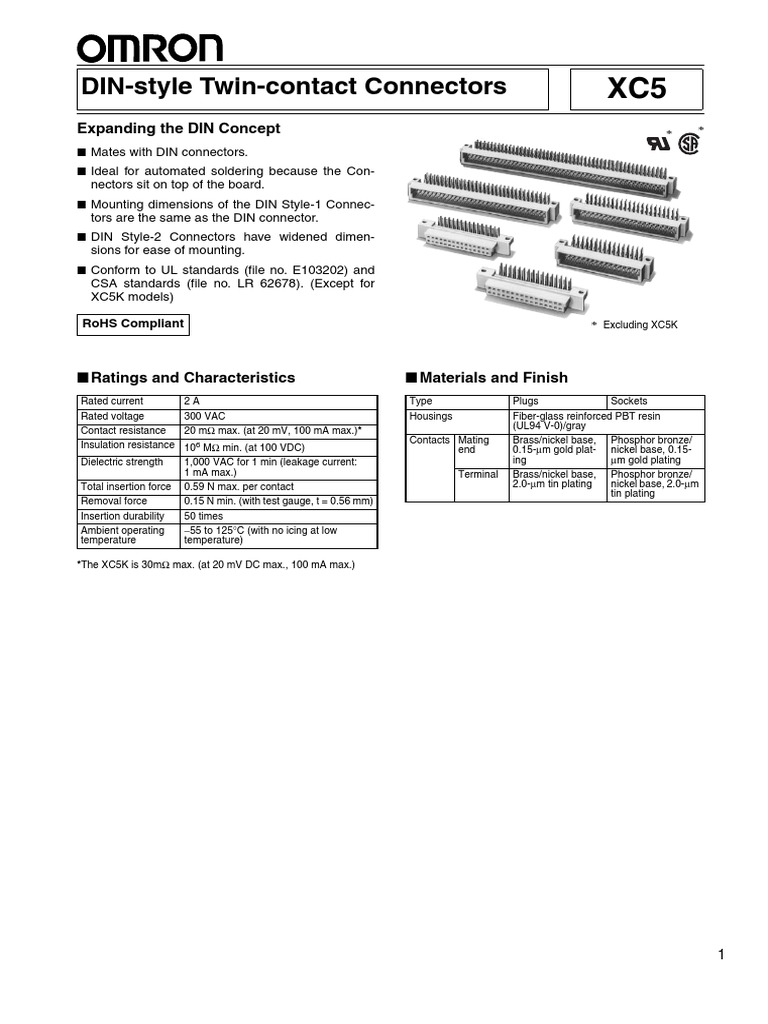 DIN-style Twin-Contact Connectors: Expanding The DIN Concept | PDF ...