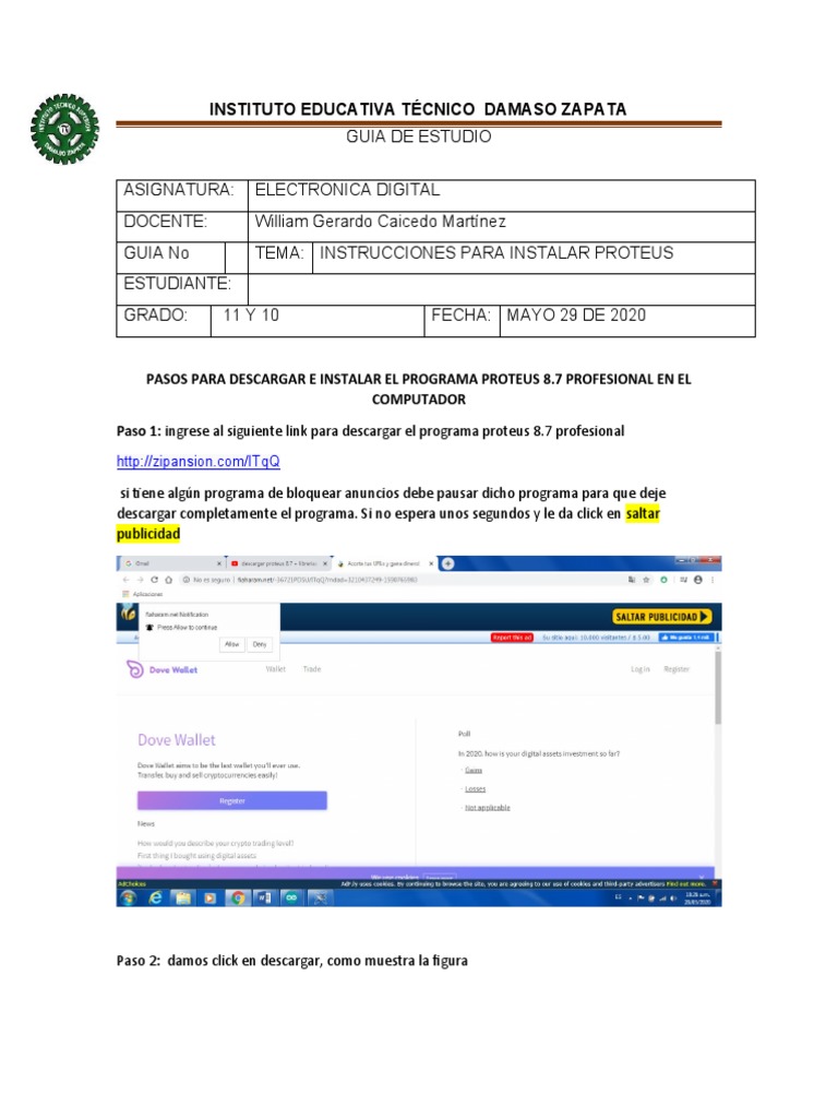 Guia Instalación Programa Proteus y Librerias Arduino | PDF | Archivo ...