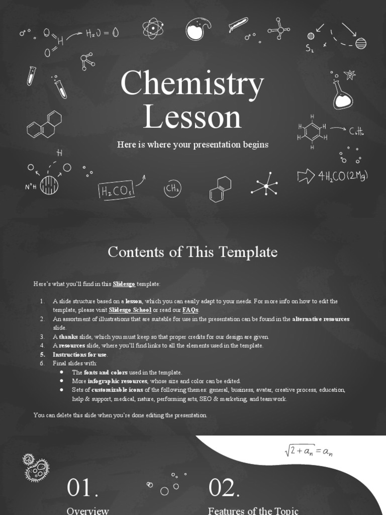 Chemistry Lesson by Slidesgo | PDF | Planets | Solar System