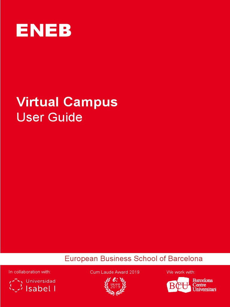 ENEB Virtual Campus User Guide | PDF | Internet Forum | Password
