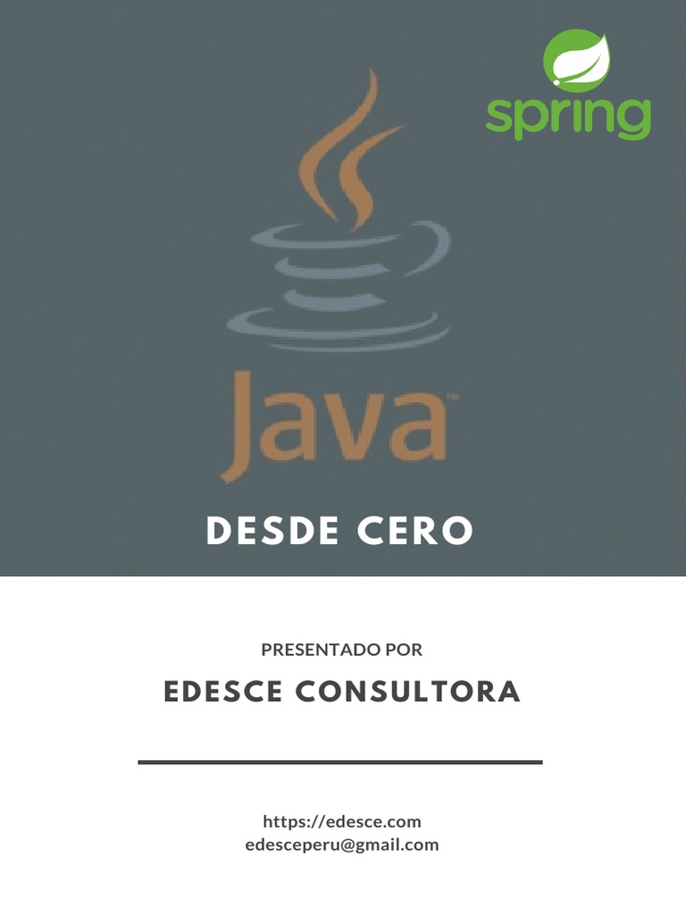 Curso Completo de Java y Spring | PDF | Páginas del servidor Java ...