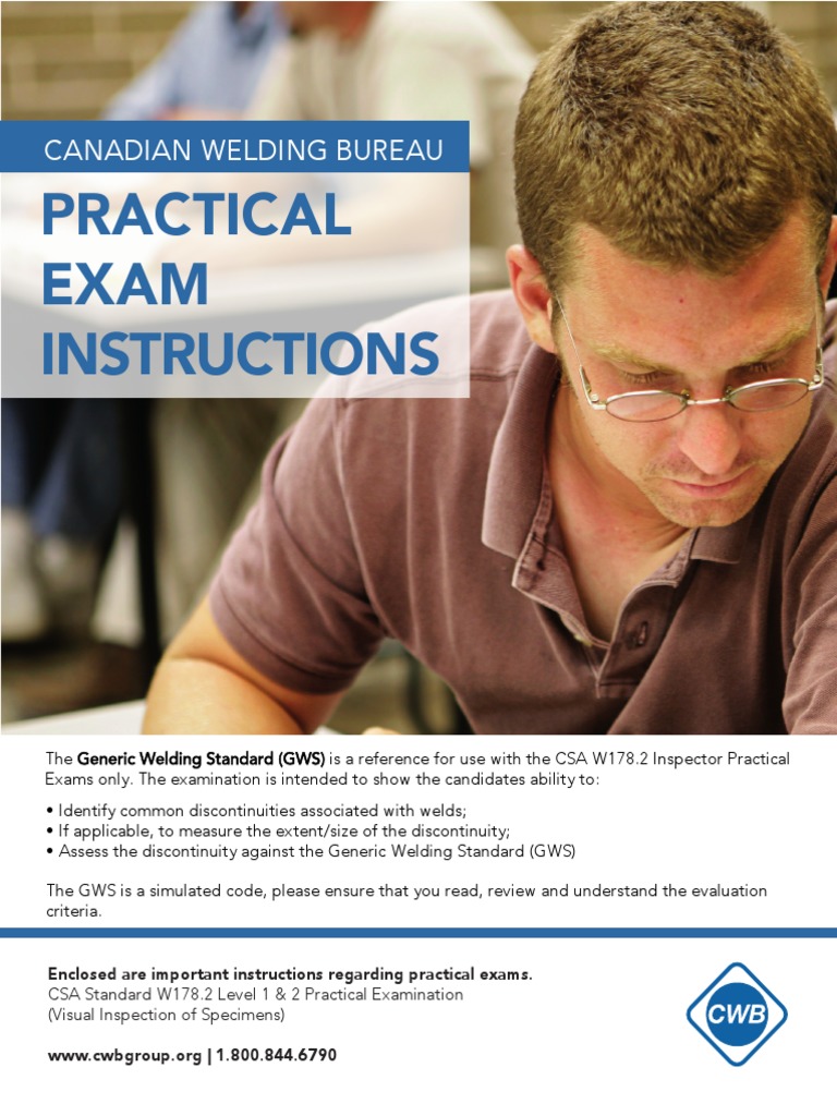 Practical Exam Instructions: Canadian Welding Bureau | Download Free ...
