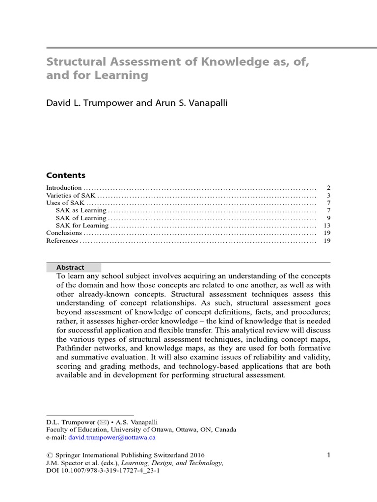 Structural Knowledge LEEERRR PDF | Download Free PDF | Educational ...