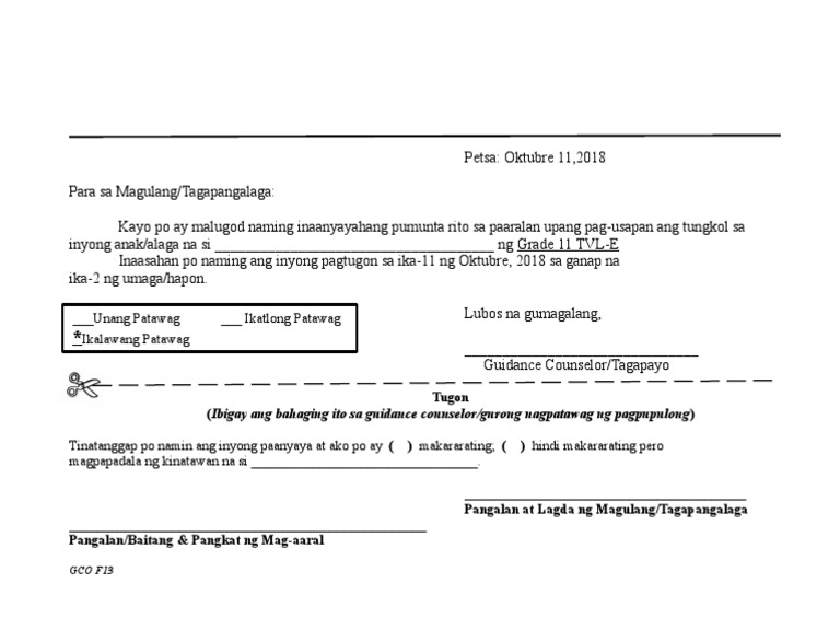 Letter-To-Students for-PTC | PDF