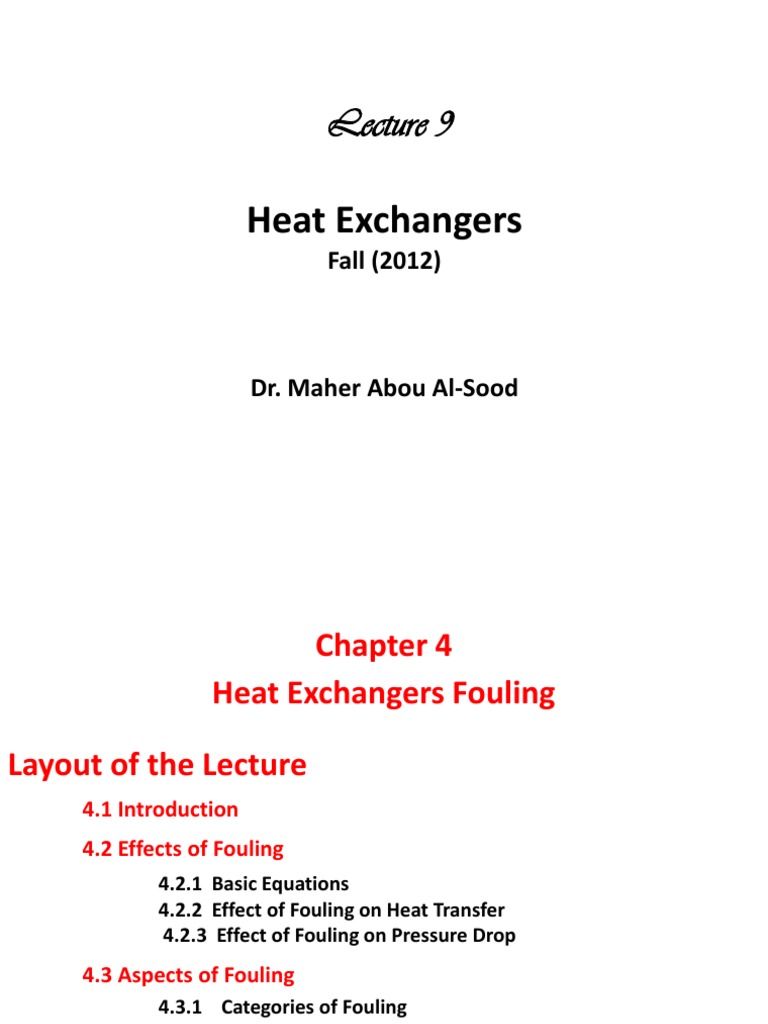 Lect. - 9 - Heat Exchanger | PDF | Technology & Engineering