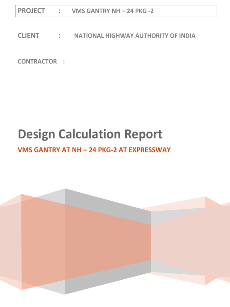 Design Report VMS Expressway | PDF | Structural Steel | Structural Analysis
