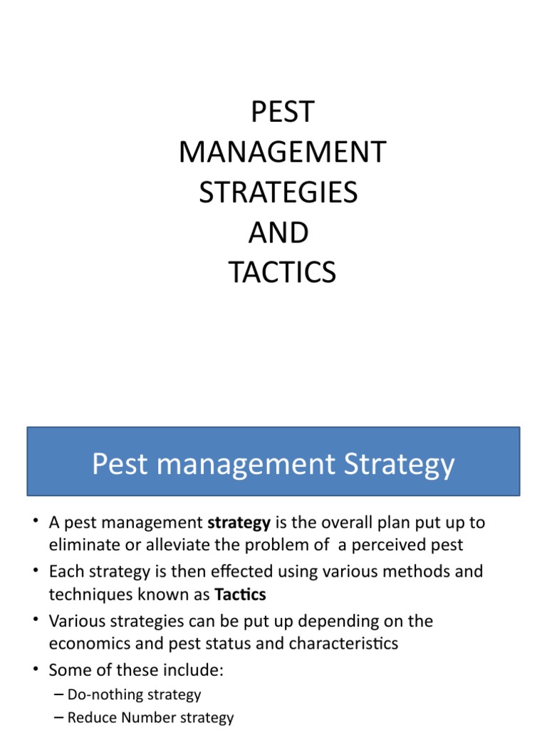 Pest Management Strategies | PDF | Pest Control | Insecticide