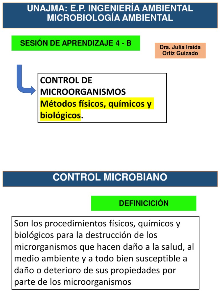 Métodos físicos, químicos y biológicos para el control de ...
