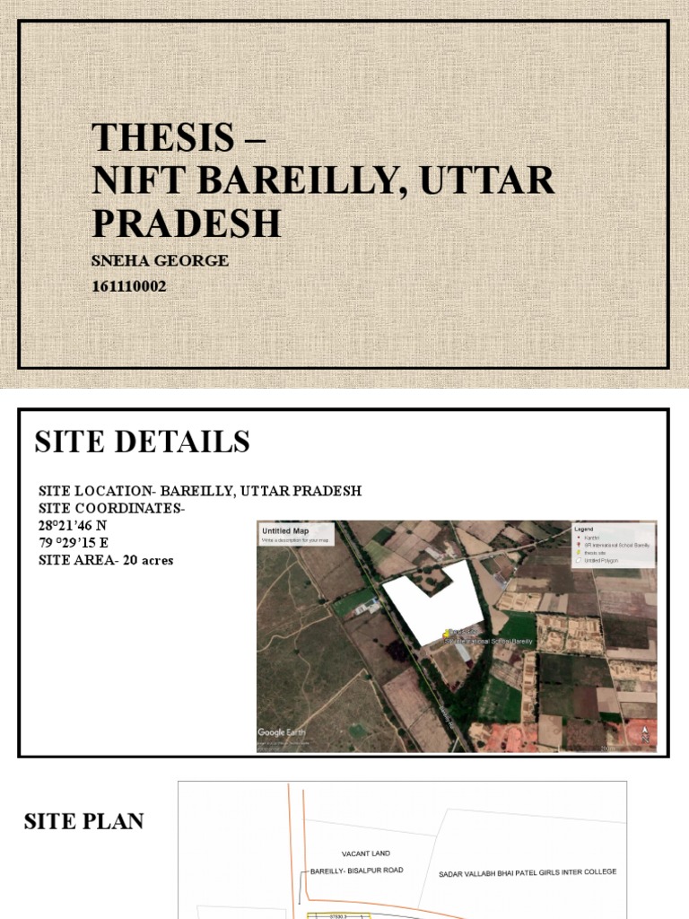 NIFT Bareilly Thesis Overview | PDF | Art