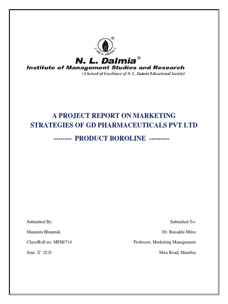 714 - MFM - Maumita Bhaumik - Marketing - GD Pharma PDF | PDF | Marketing | Advertising