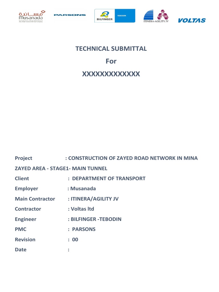 Technical Submittal Format | PDF