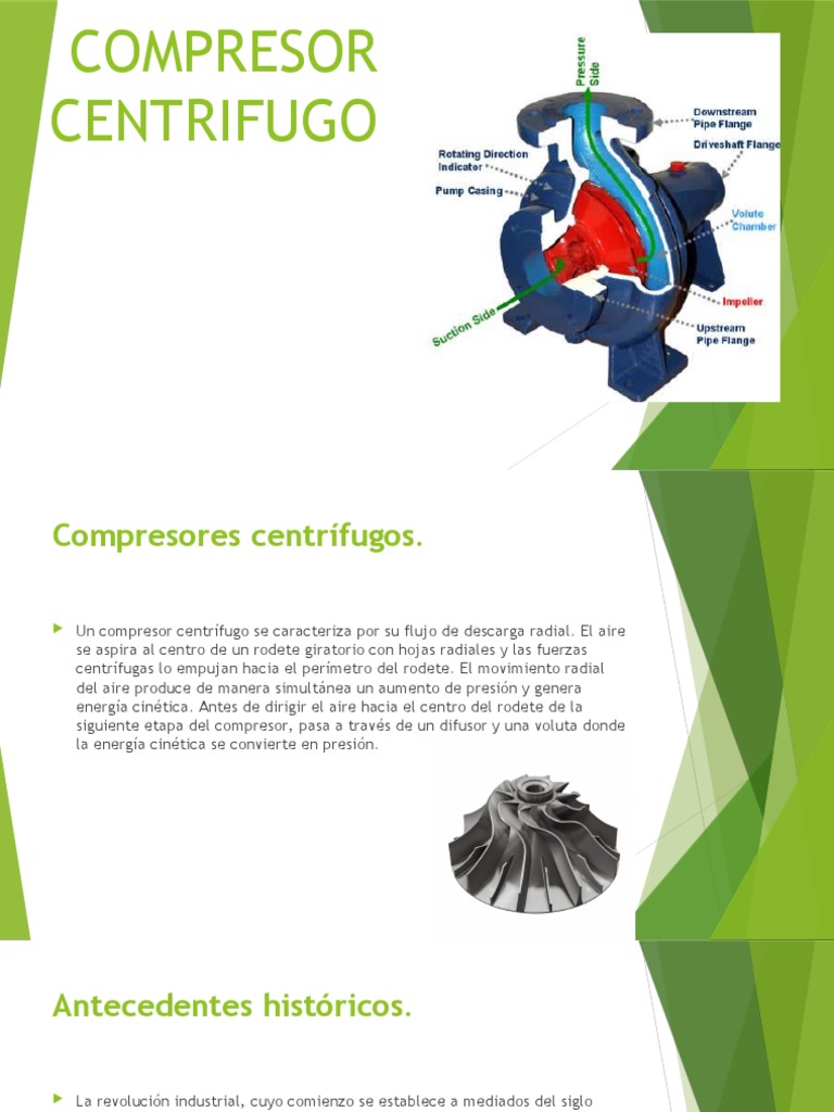 Compresor Centrifugo Pdf Turbocompresor Máquinas