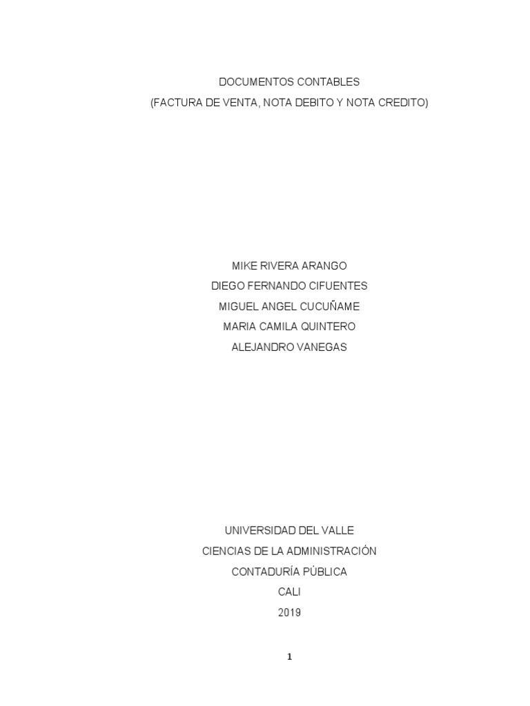 Documentos Contables | PDF | Factura | Contabilidad
