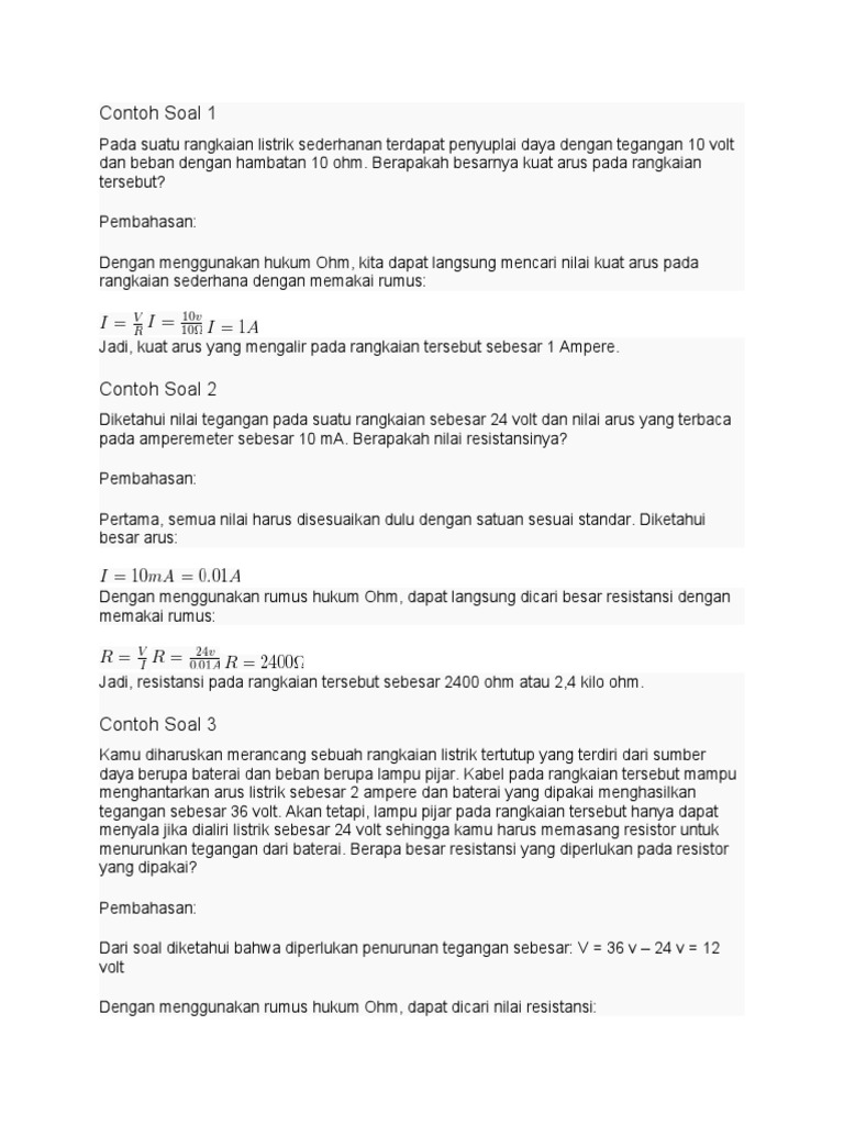 Contoh Soal 1 | PDF