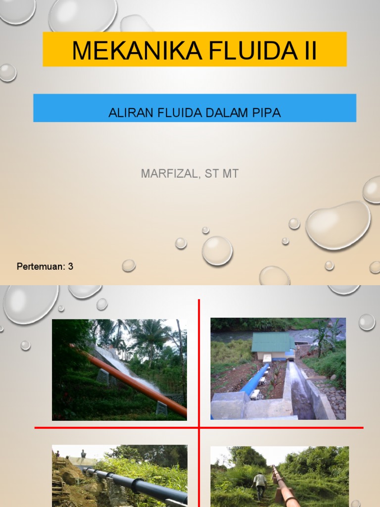 Mekanika Fluida Ii: Aliran Fluida Dalam Pipa | PDF