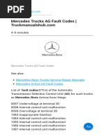 Mercedes Actros Atego Axor Fault Codes List 2 | PDF | Anti Lock Braking System | Relay