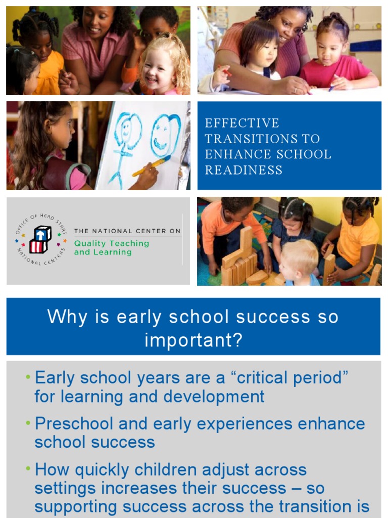 Enhancing Kindergarten Transition Success | PDF | Preschool | Kindergarten