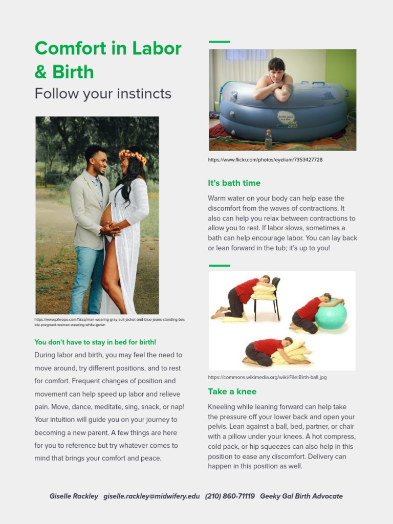 Comfort Measures in Labor GGR | PDF | Midwifery | Childbirth