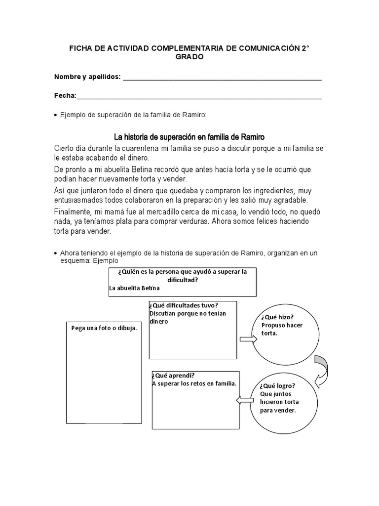 Ficha de Actividad Complementaria de Comunicación | Descargar gratis PDF | Ocio