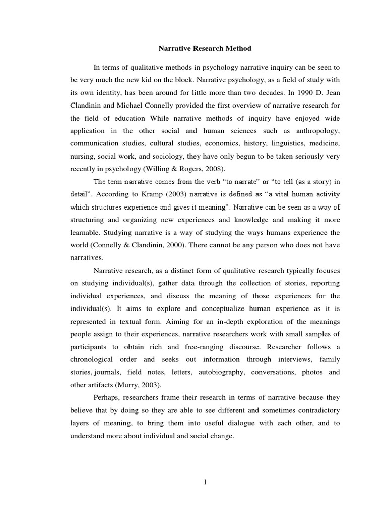 Narrtive Based PDF | PDF | Narrative | Qualitative Research