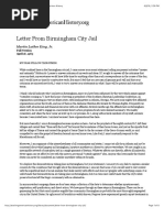 Color Coded Rhetorical Analysis of Letter From Birmingham Jail | PDF ...