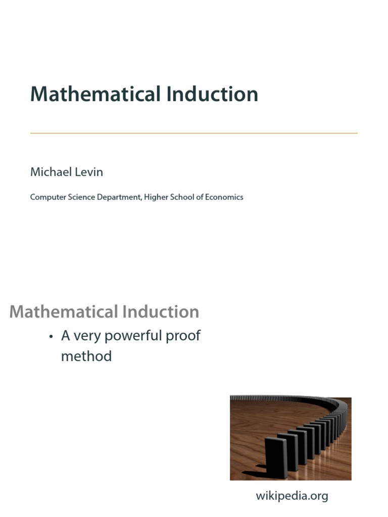 Mathematical Induction | PDF | Mathematical Proof | Theorem Mathematical Induction | PDF | Mathematical Proof | Theorem