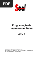 Zebra ZPL Manual Portugues | PDF | Impressão | Impressora (informática)