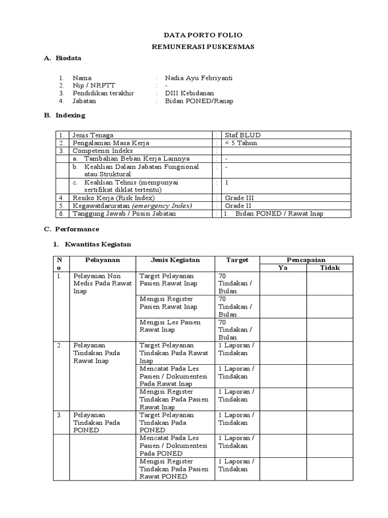 Nadia Ayu Febriyanti Portofolio | PDF