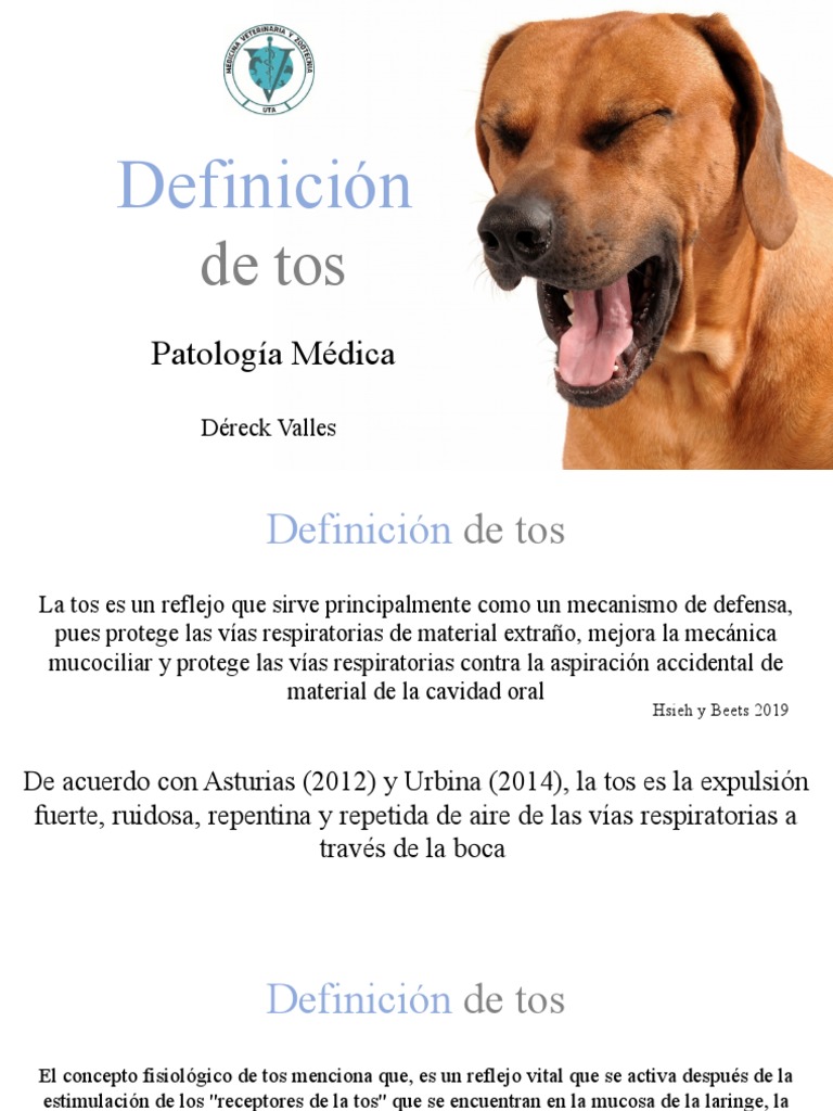 Definición y fisiopatología de la tos | PDF | Tos | Enfermedades y ...