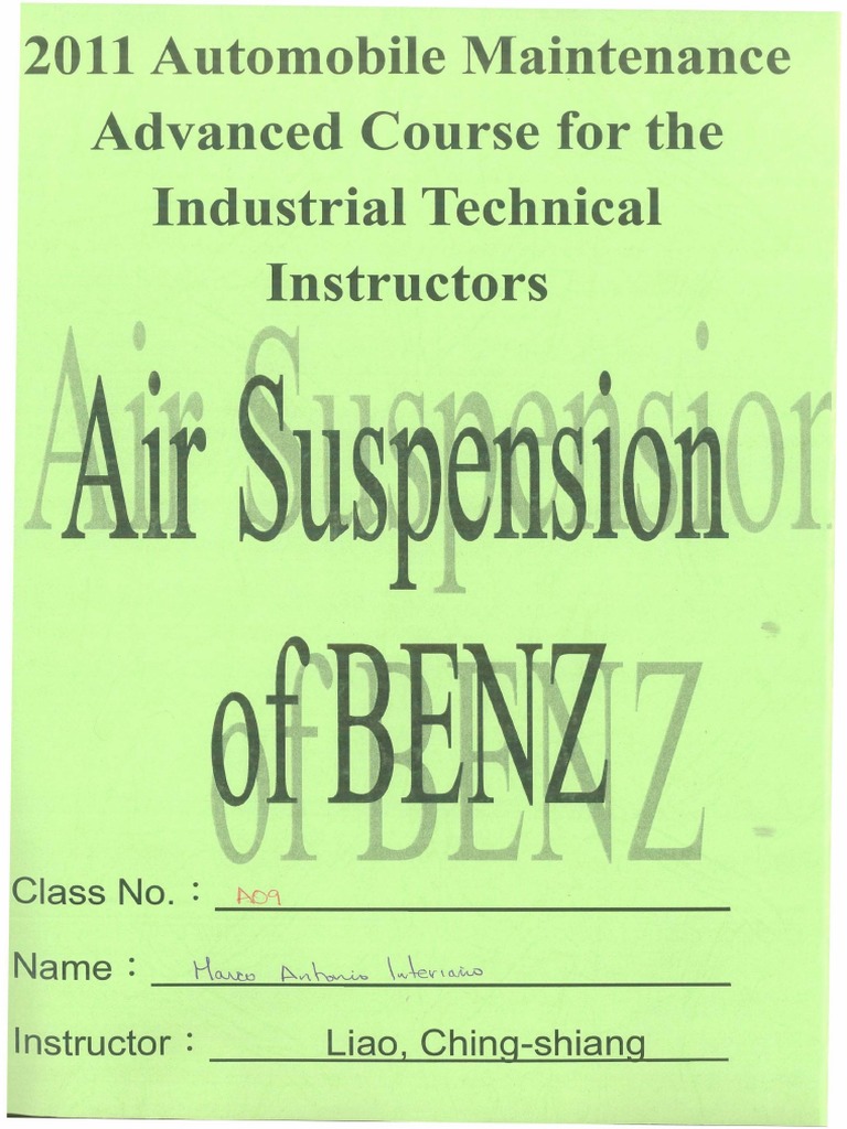 Advanced Industrial Technical Instructors: 2011 Automobile Maintenance ...