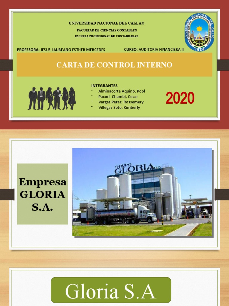 Carta de Control Interno Af2 | PDF | Activo fijo | Auditoría