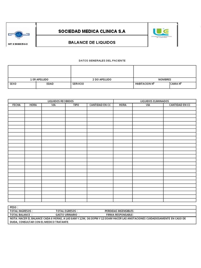 Formato de Balance | PDF