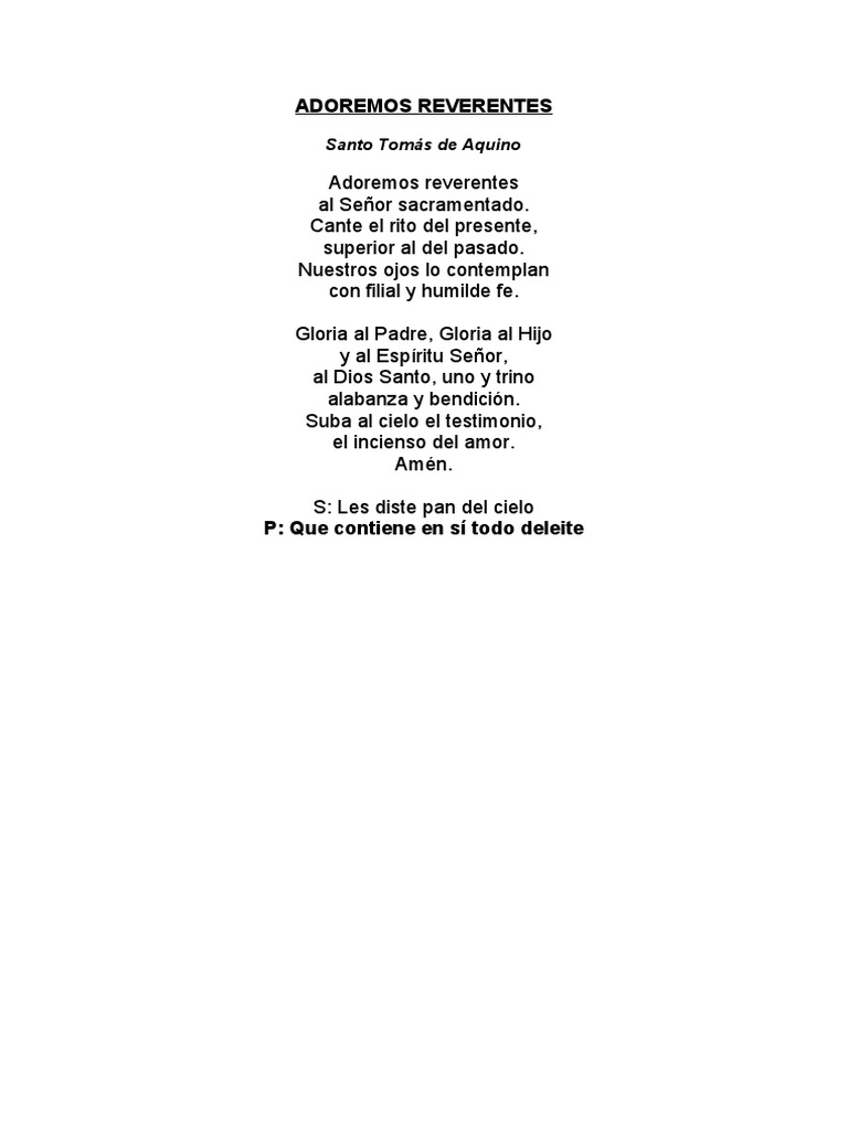 Adoremos Reverentes: Letra y Acordes | PDF | Religión y espiritualidad