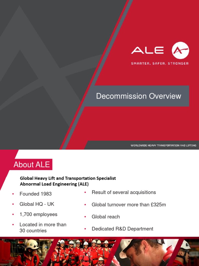 ALE Company Presentation PDF | PDF | Crane (Machine) | Transport