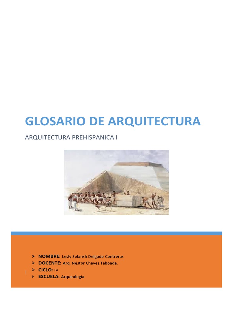 Glosario de Arquitectura | PDF | Loseta | Diseño arquitectonico