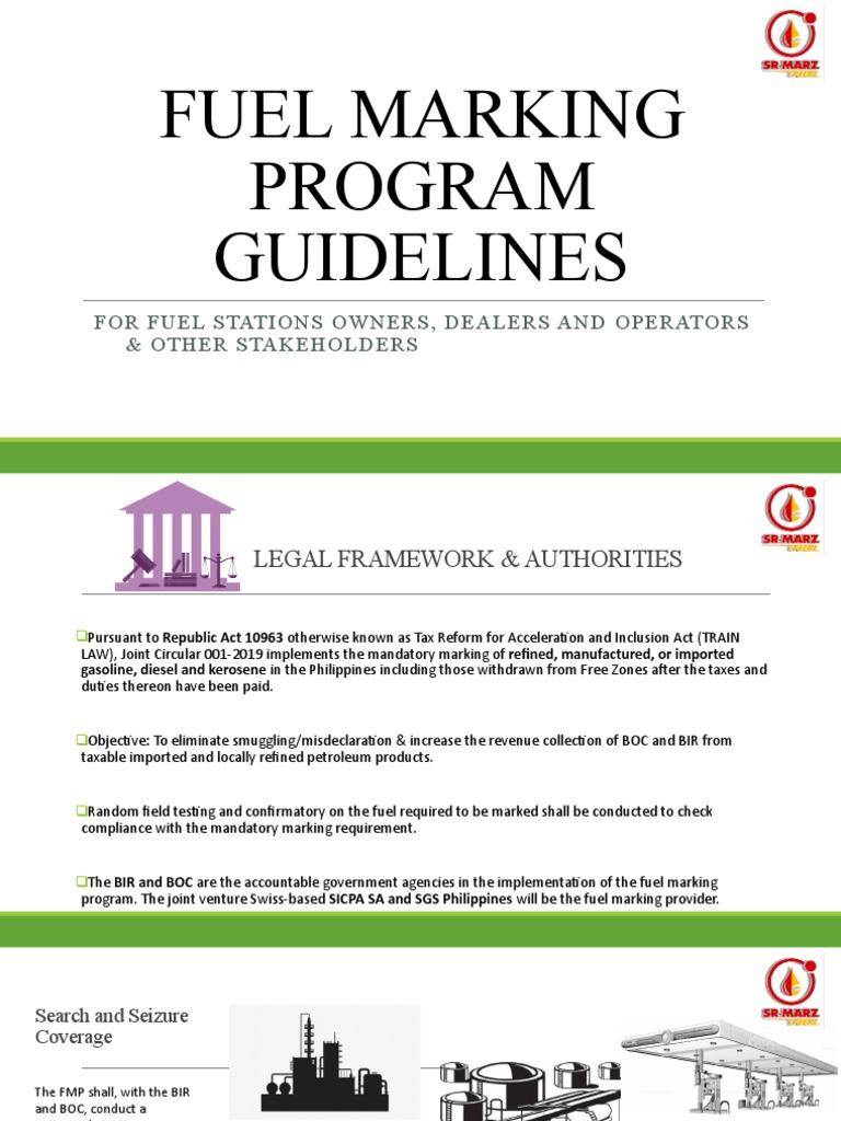 Fuel Marking Program Guidelines | PDF | Oil Refinery | Government