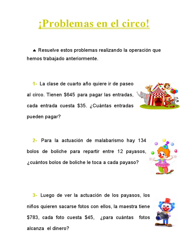 Problemas en El Circo | PDF